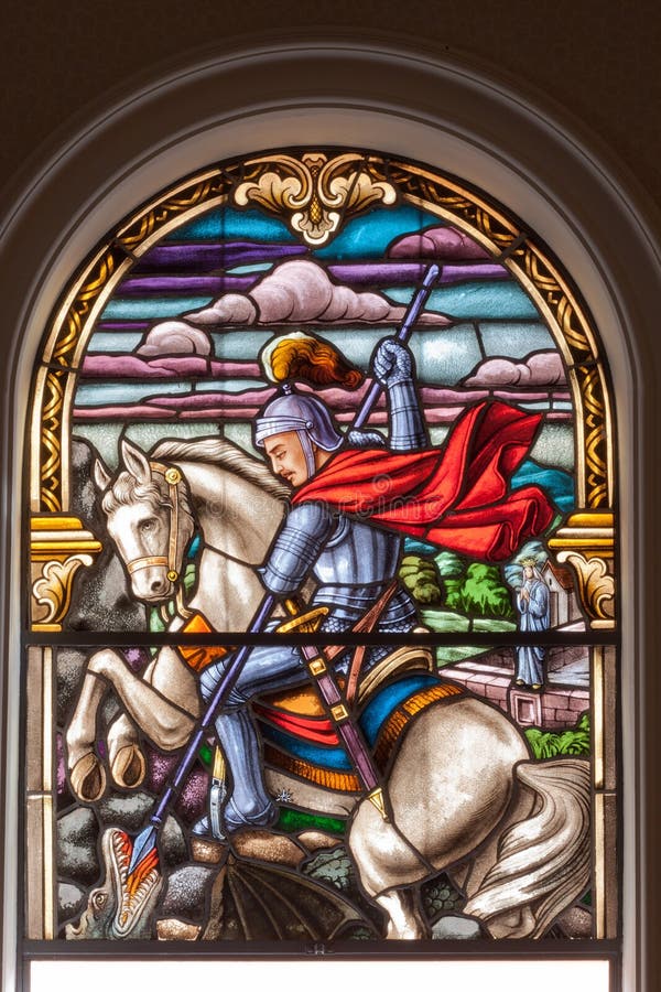 San George Nella Cattedrale Di Santo Angelo Immagine Stock - Immagine ...