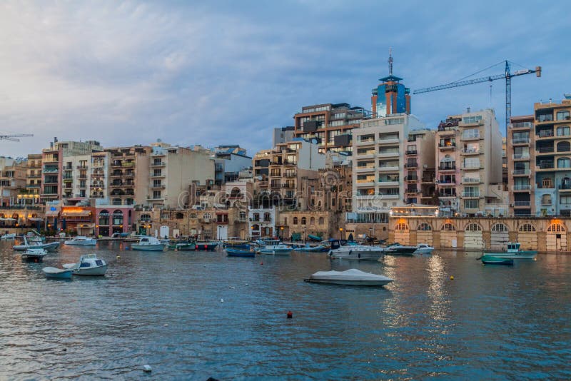 San Giljan Town Waterfront in Mal Editorial Image - Image of urban ...