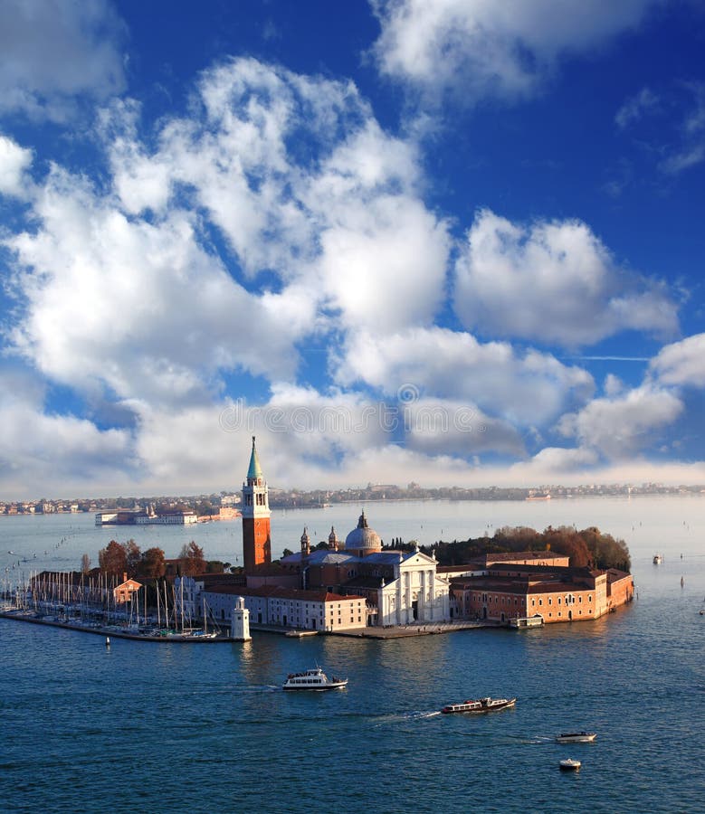 San Giorgio Island, Venice, Italy Stock Image - Image of italy, canal ...