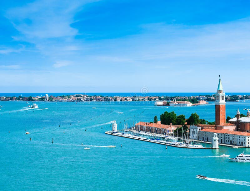 San Giorgio Maggiore Island Panorama Stock Photo - Image of island ...