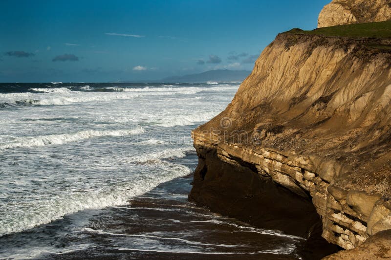 San Gregorio State Beach Landscape Stock Image - Image of coastal ...