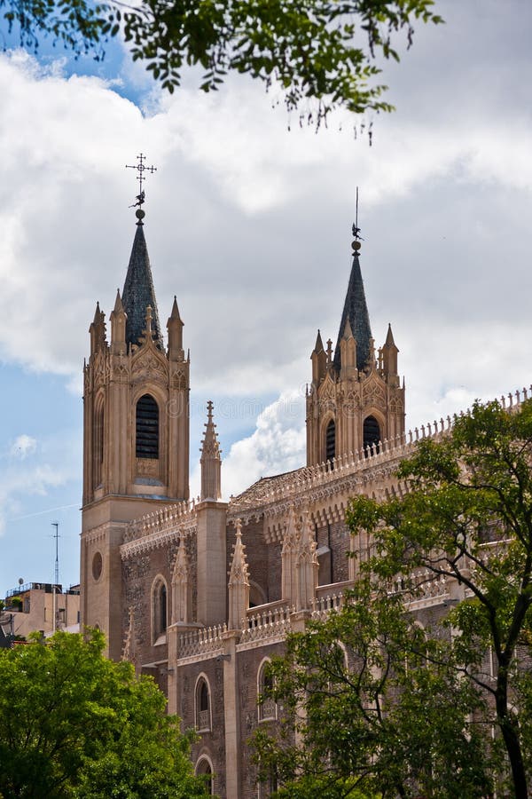 San Jeronimo El Real Church, Madrid Stock Image - Image of spain, cross ...
