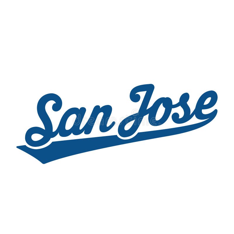 San Jose, California Logo Design Template. Vector and Illustration ...