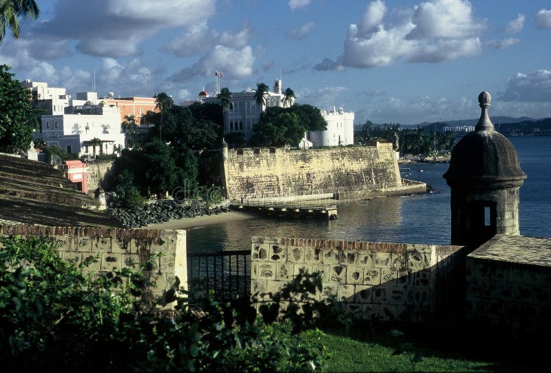 Old San Juan City Wall stock image. Image of landmark - 16934079