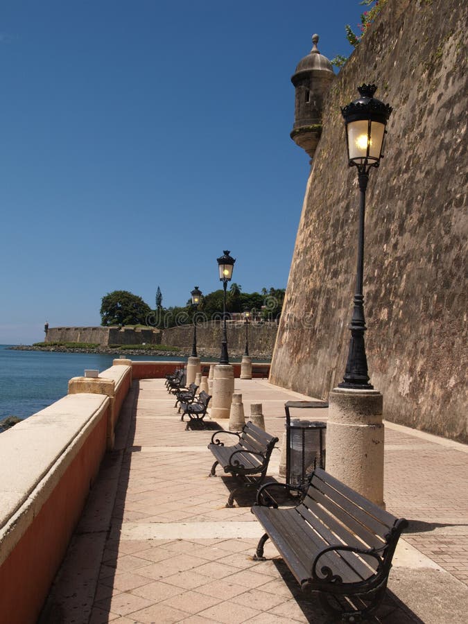 Old San Juan Street stock image. Image of style, spanish - 5423427