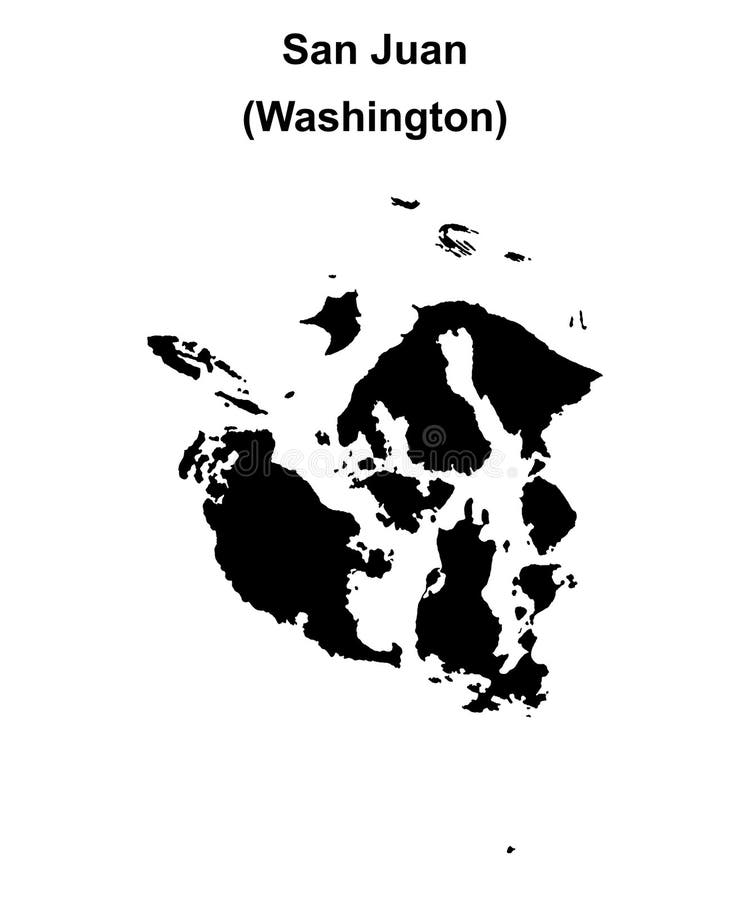 San Juan outline map stock vector. Illustration of isolated - 361874953