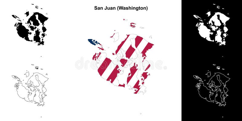 San Juan outline map stock illustration. Illustration of template ...