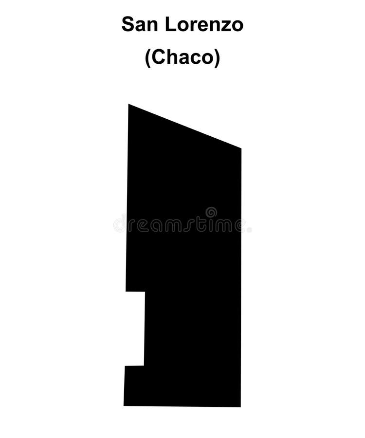 San Lorenzo outline map stock vector. Illustration of icon - 380431426