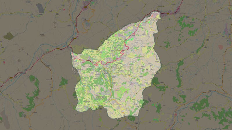 San Marino Highlighted. Topo German Stock Illustration - Illustration ...