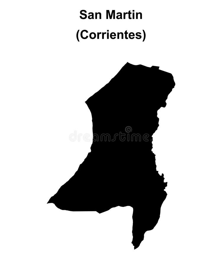 San Martin outline map stock vector. Illustration of design - 380432567