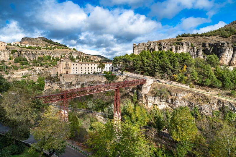 San Pablo Bridge in the Center of Cuenca Stock Image - Image of ...