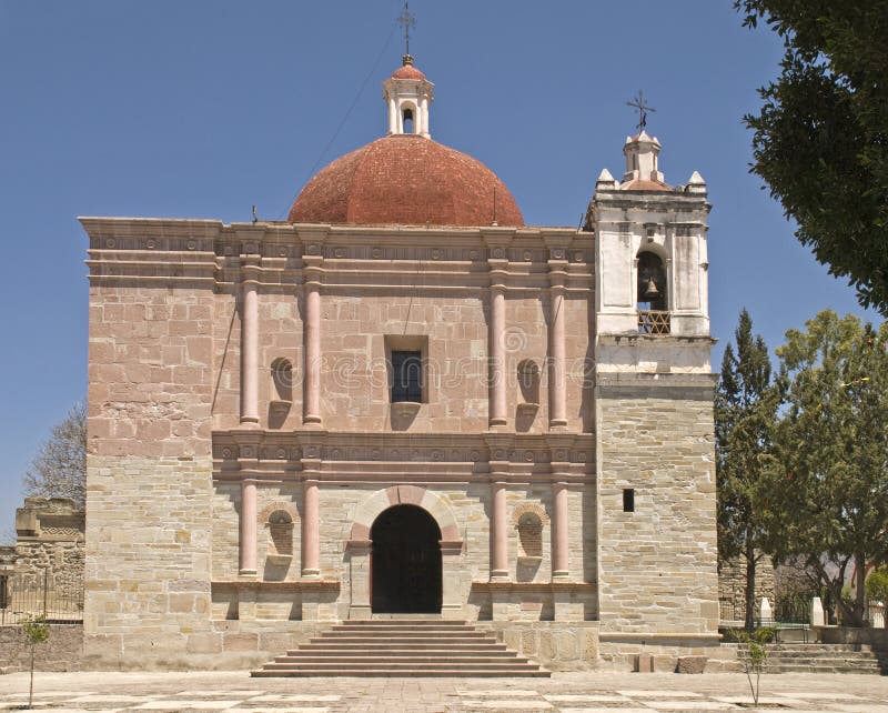 San Pablo Church in Mitla, Oaxaca, Mexico Stock Photo - Image of ...