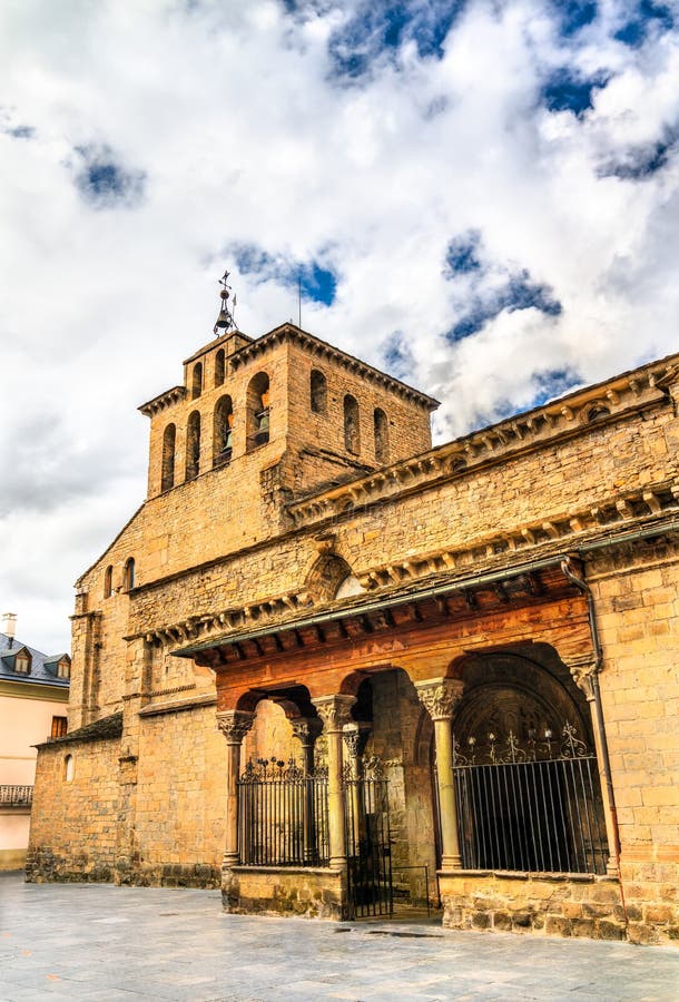Jaca Romanesque Cathedral Church Pyrenees Spain Stock Image - Image of ...