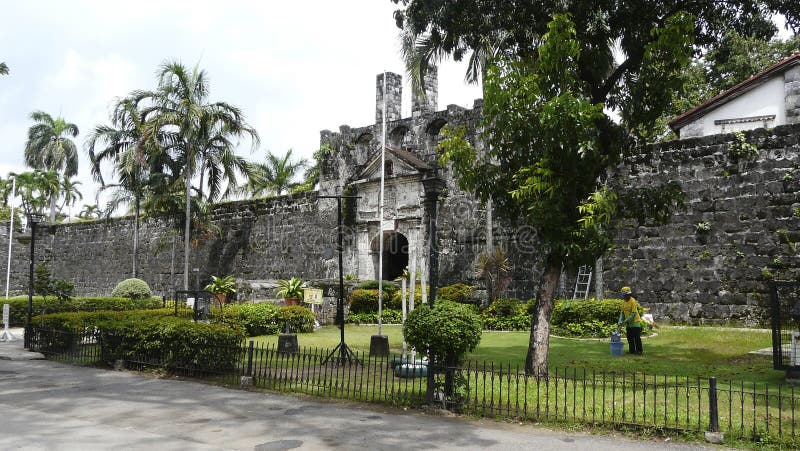 San Pedro Fort, Cebu Island, Philippines Stock Photo - Image of stone ...