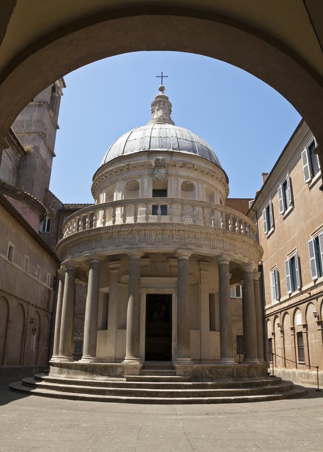San Pietro in Montorio stock photo. Image of round, pillars - 25579270