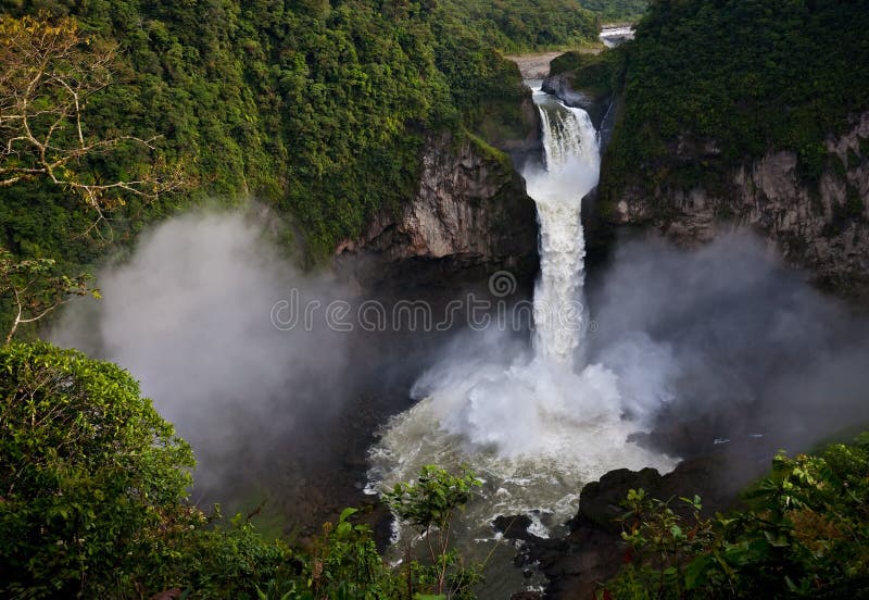 San Rafael Waterfall stock photo. Image of landscape, ecuador - 7806258