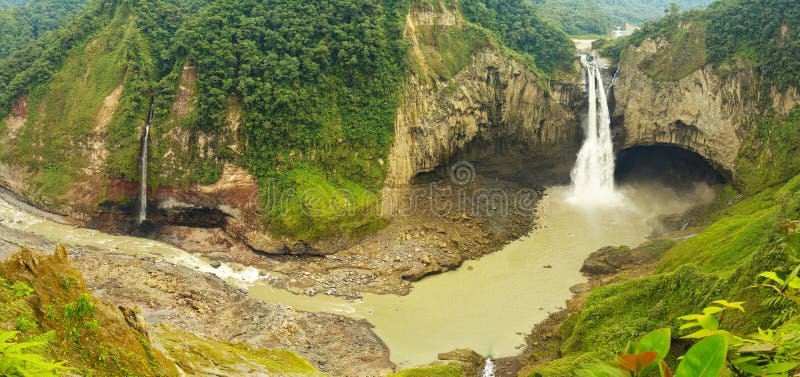 San Rafael Waterfall In Ecuador Panorama Picture. Image: 114324514