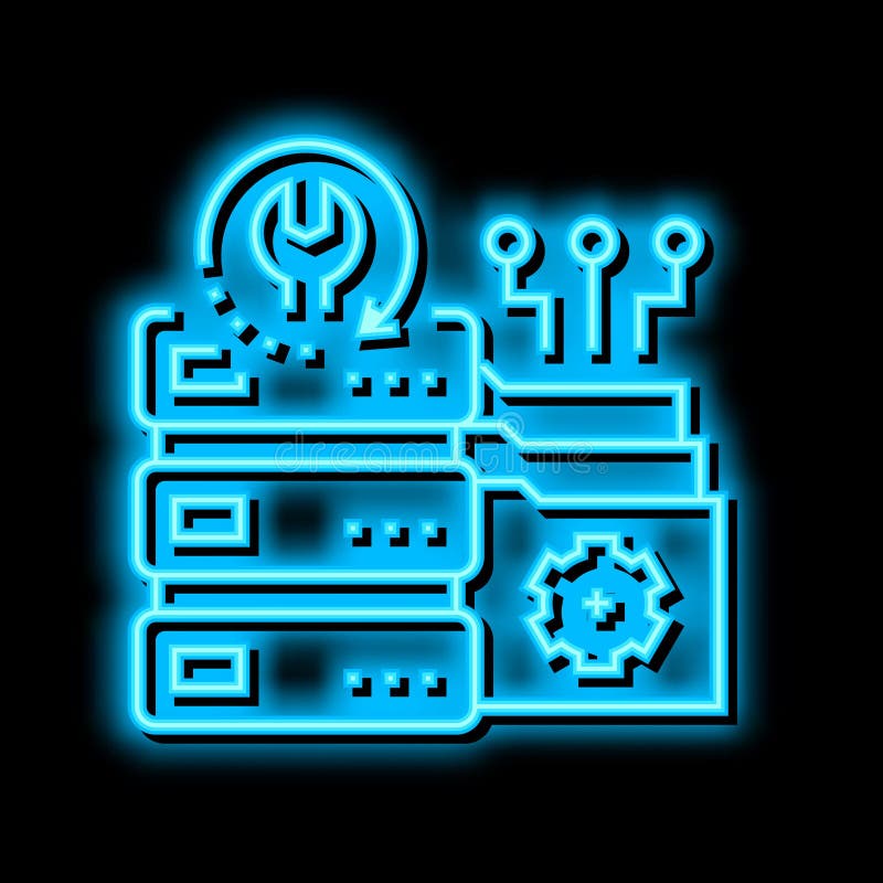 San Recovery Neon Glow Icon Illustration Stock Vector - Illustration of ...