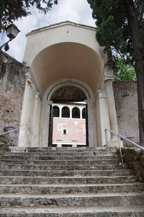 San Saba Rome stock image. Image of aventine, italian - 77236335