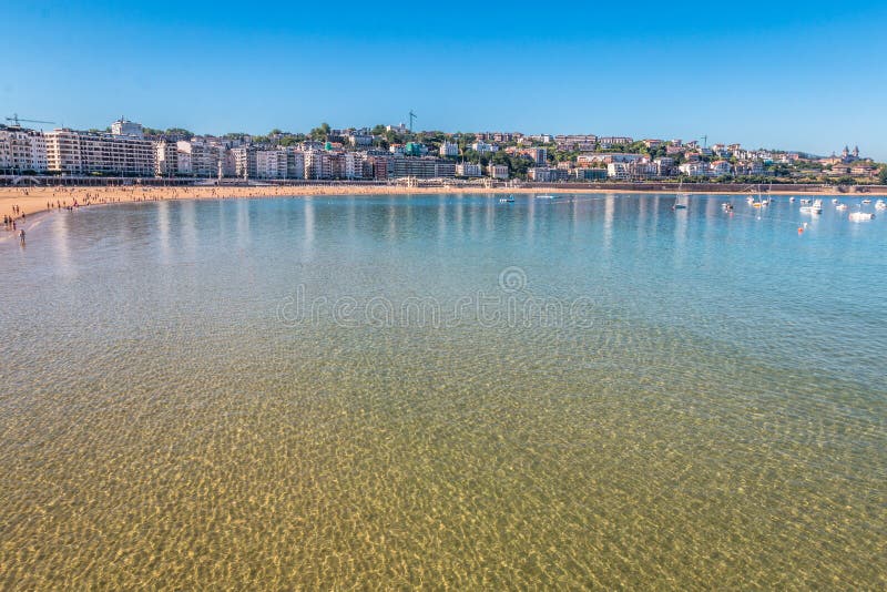 San Sebastian in Basque Country Northern Spain Stock Photo - Image of ...