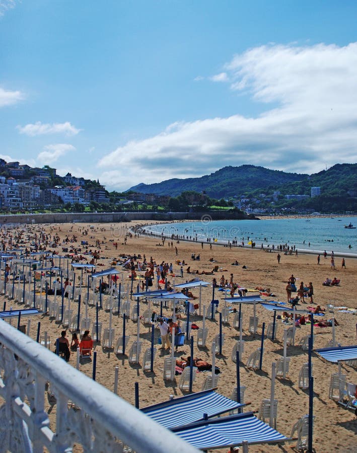 San Sebastian s Beach. stock image. Image of water, holidays - 15008841