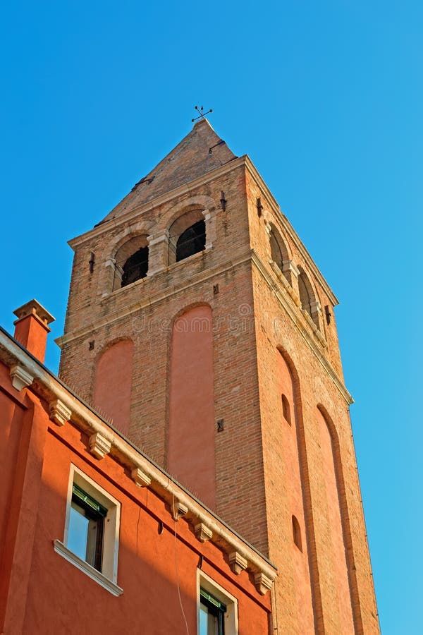San Vidal bell tower stock image. Image of landmark, italian - 37545977