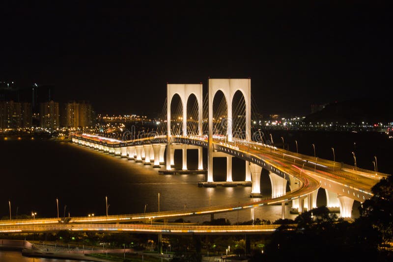 San Wan Bridge, Macau stock photo. Image of reat, measures - 32862032