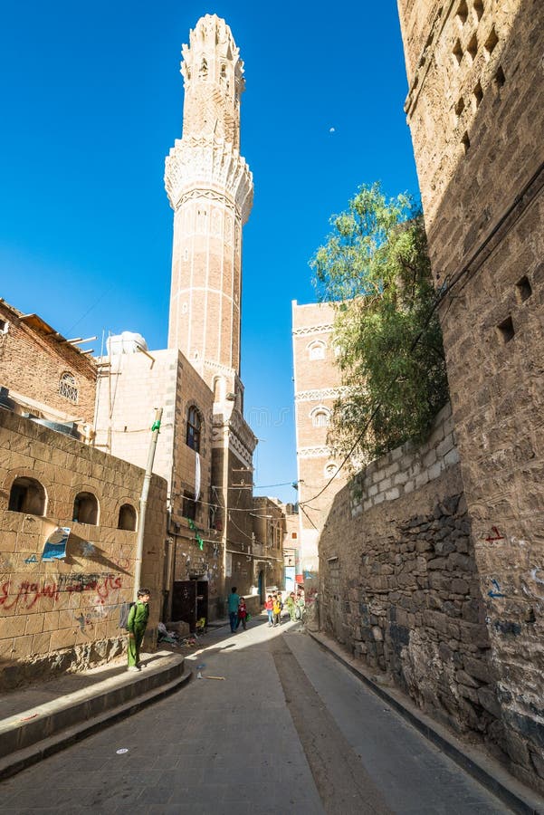 Sana'a, Yemen fotografía editorial. Imagen de tradicional - 102451127