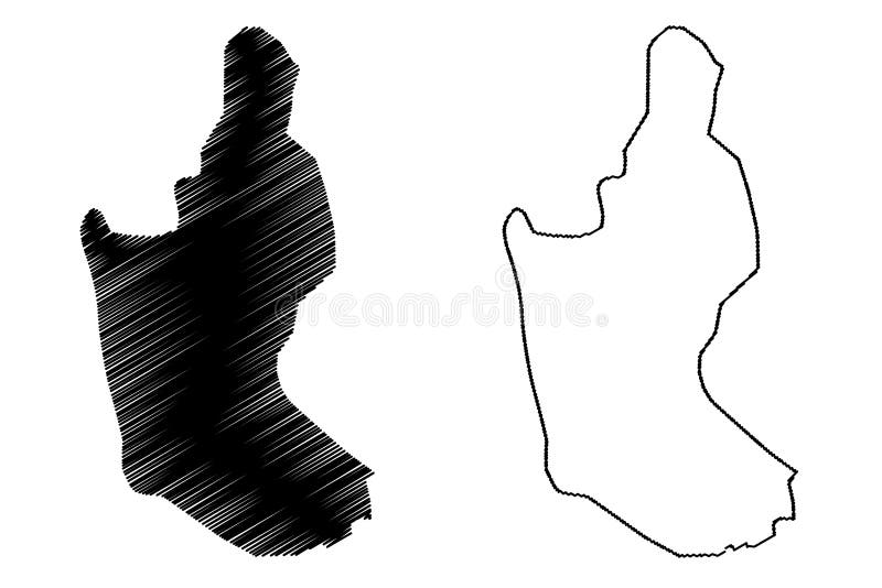 Sanaa City Republic of Yemen Map Vector Illustration, Scribble Sketch ...