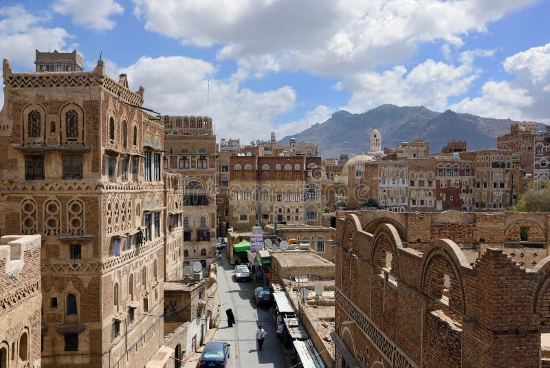 Sana'a-Stadt - Der Jemen - Asien Redaktionelles Stockfoto - Bild von ...