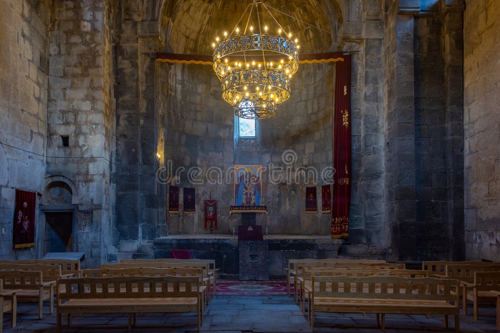 Sanahin, Armenia, September 5, 2023: Interior of Sanahin Monast ...