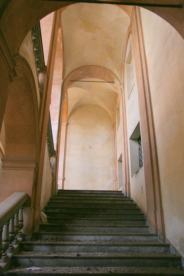 Sanatorium Stairway in Sicily Stock Image - Image of brightly, bright ...