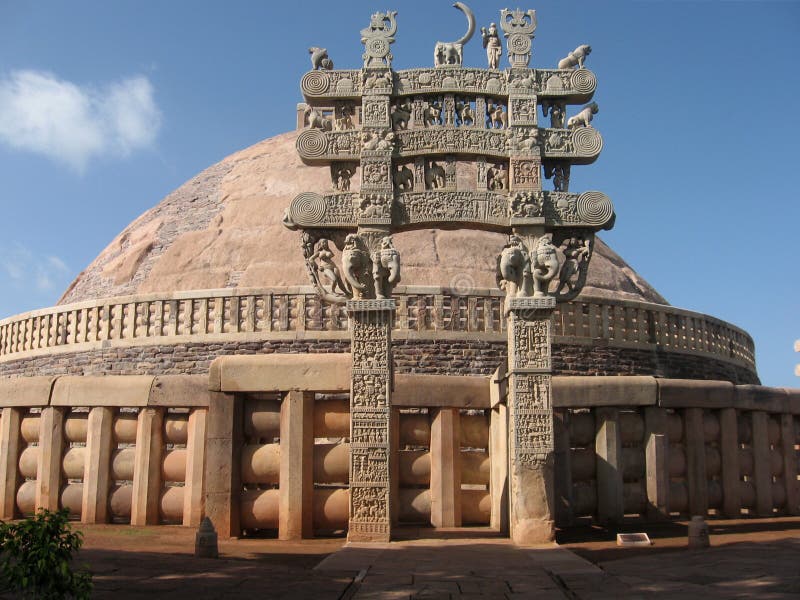 Sanchi stock image. Image of relics, pradesh, stupa, madya - 12572841