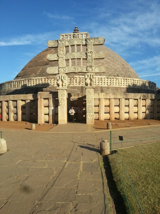 Famous Ancient Sanchi Stup Stock Photos - Free & Royalty-Free Stock ...