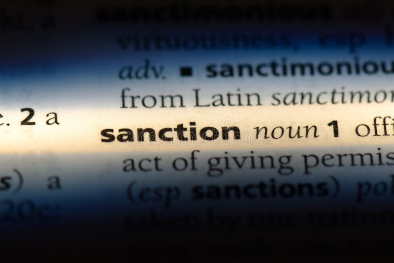 Definition Of The Word Sanction Stock Image - Image of explanation ... Definition Of The Word Sanction Stock Image - Image of explanation ...