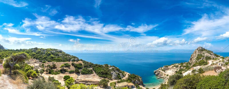 Sanctuary of Hera in Greece Stock Photo - Image of landscape, site ...