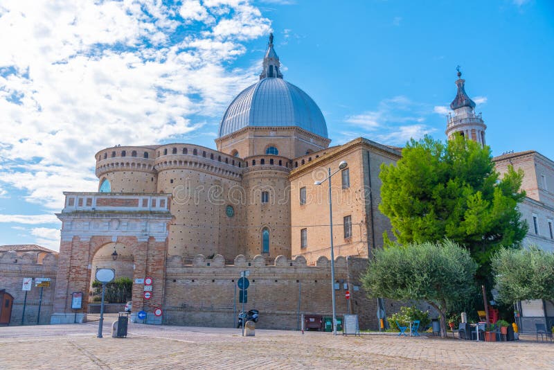 Sanctuary of the Holy House of Loreto in Italy Stock Image - Image of ...