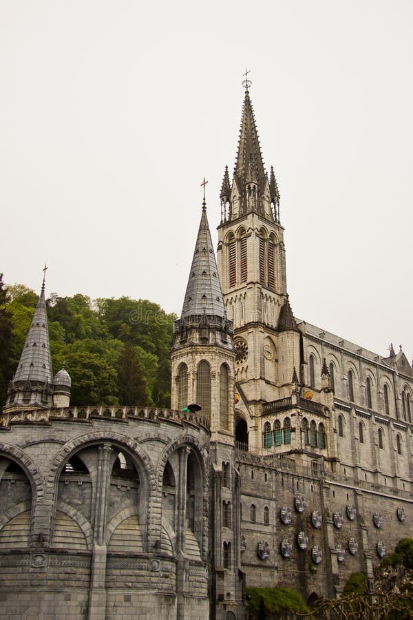 The Sanctuary of Lourdes (Pyrenees, France) Stock Photo - Image of ...