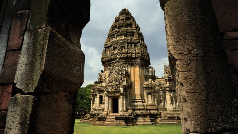 The sanctuary of Pimai stock photo. Image of entrance - 145681508
