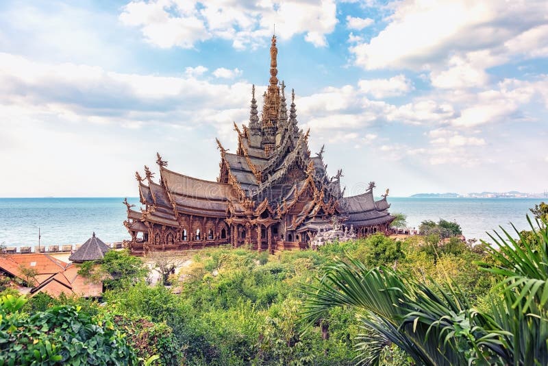 The Sanctuary of Truth stock photo. Image of house, holiday - 267884928