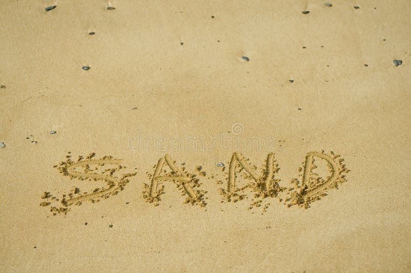 Word Sahara Written On The Sand Stock Image - Image of north, africa ...