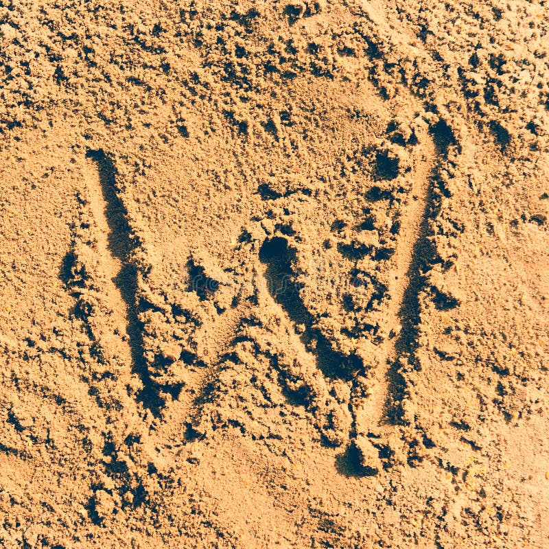 Sand alphabet stock image. Image of outdoor, golden - 216517785