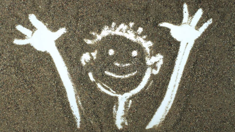Sand animation stock video footage. Video of animation - 35586638