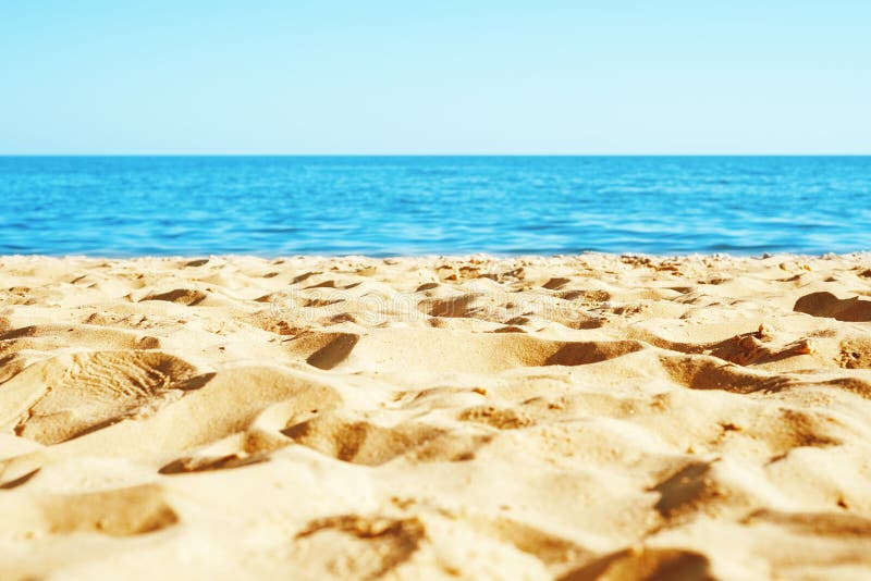 Sand auf dem Strand stockfoto. Bild von küstenlinie, horizont - 62135962