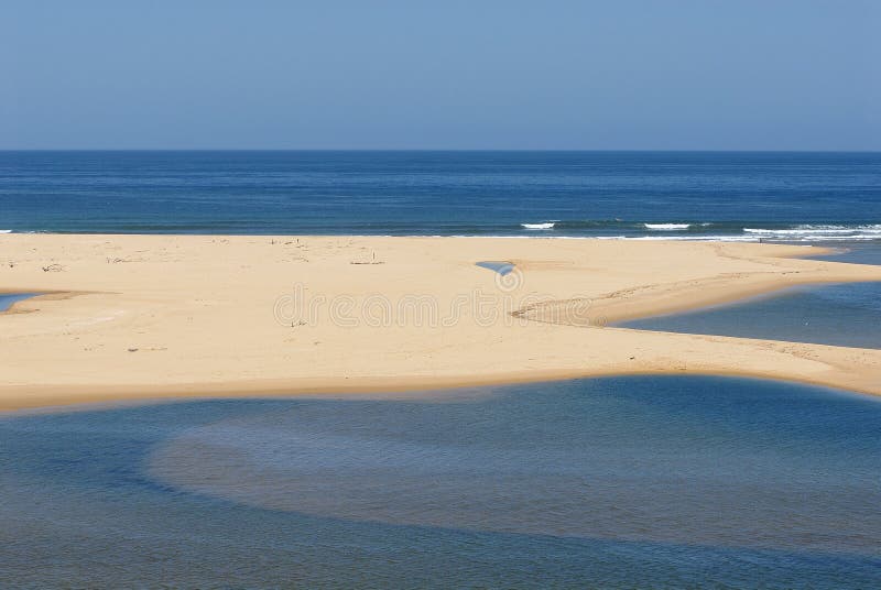 Dunes and sea stock photo. Image of hole, horizontal - 41245316