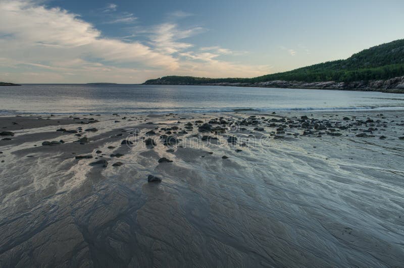 Sand Beach, Acadia National Park, Maine Stock Photo - Image of shore ...