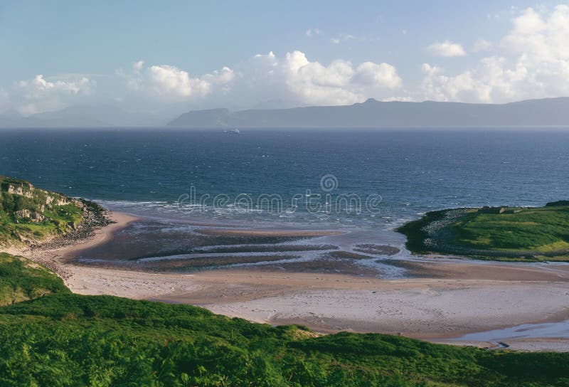 Sand Beach, Applecross Peninsula Stock Image - Image of isle, cloud ...