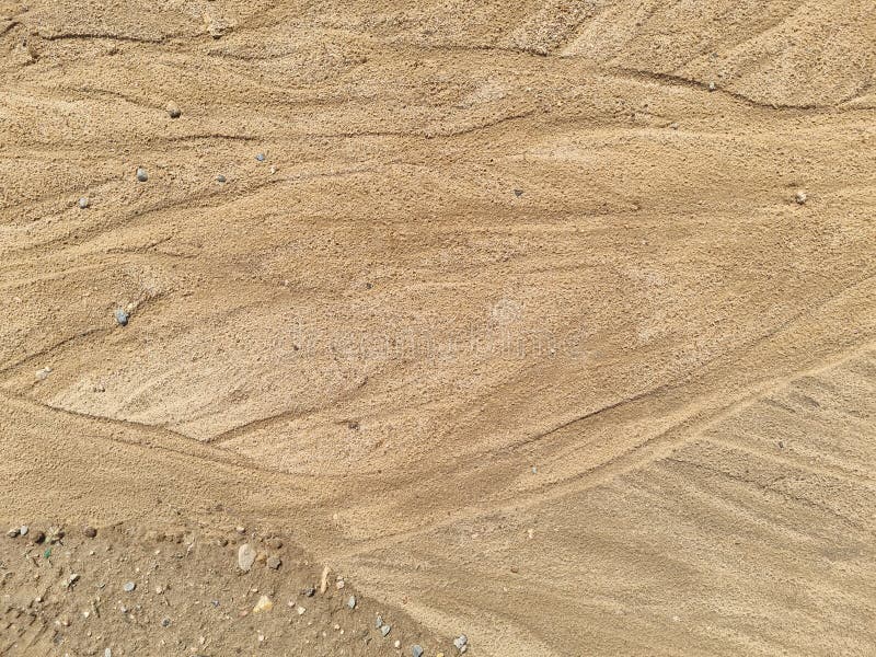 Sand on the Beach As an Abstract Background. Sand Deposits after Water ...