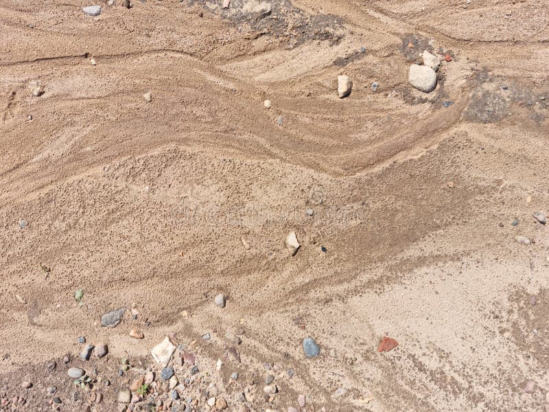 Sand on the Beach As an Abstract Background. Sand Deposits after Water ...