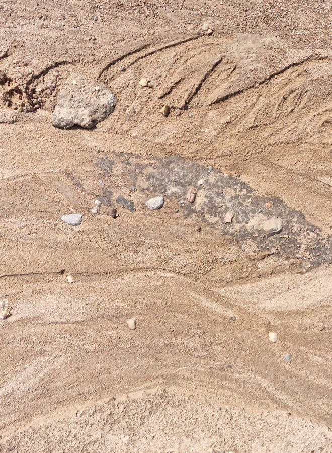 Sand on the Beach As an Abstract Background. Sand Deposits after Water ...